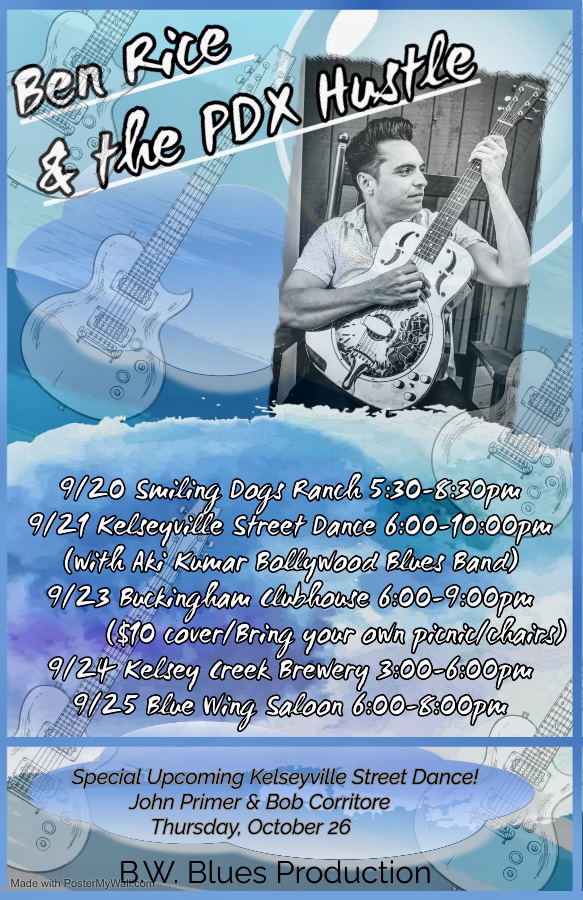 Ben Rice Band + Aki Kumar Bollywood Blues Band - Lake County