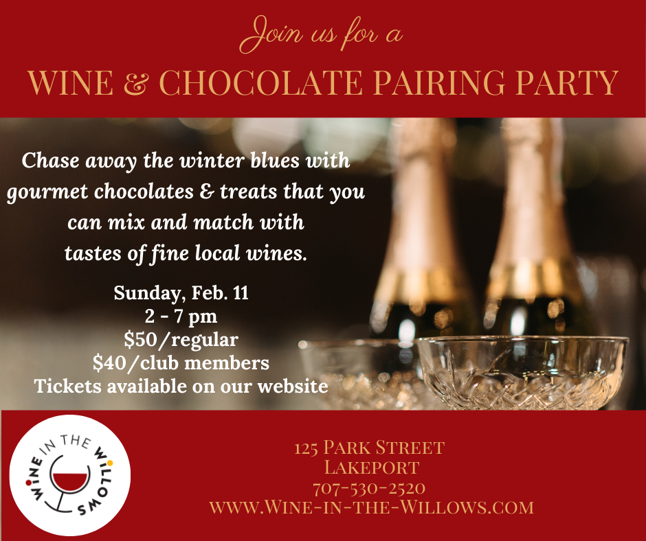Wine & Chocolate Pairing Party - Lake County